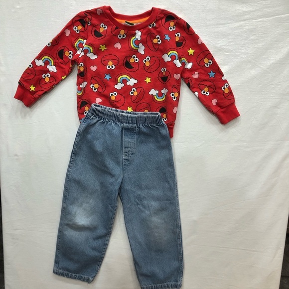 Sesame Street | Matching Sets | Unisex Sesame Street Elmo Sweater And ...